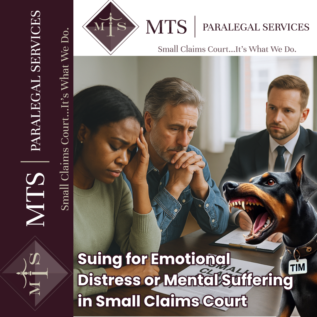 MTS Paralegal ServicesSuing for Emotional Distress or Mental Suffering in Small Claims Court—Is ...