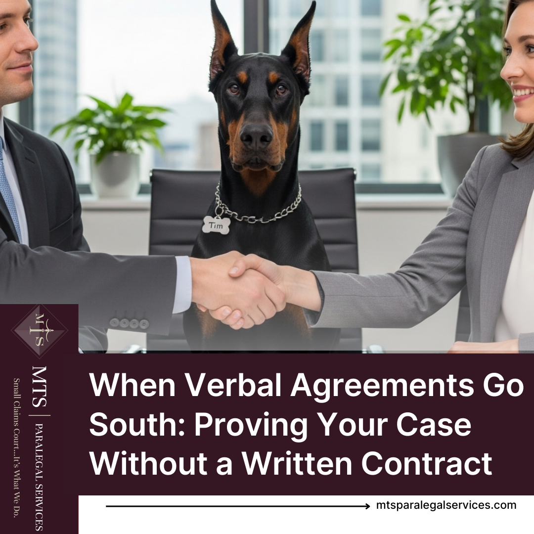 MTS Paralegal Services Professional CorporationWhen Verbal Agreements ...